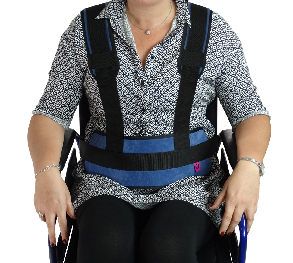 ARMCHAIR / PADDED IRONCLIP ABDOMINAL RESTRAINT BELT | Ubiotex®